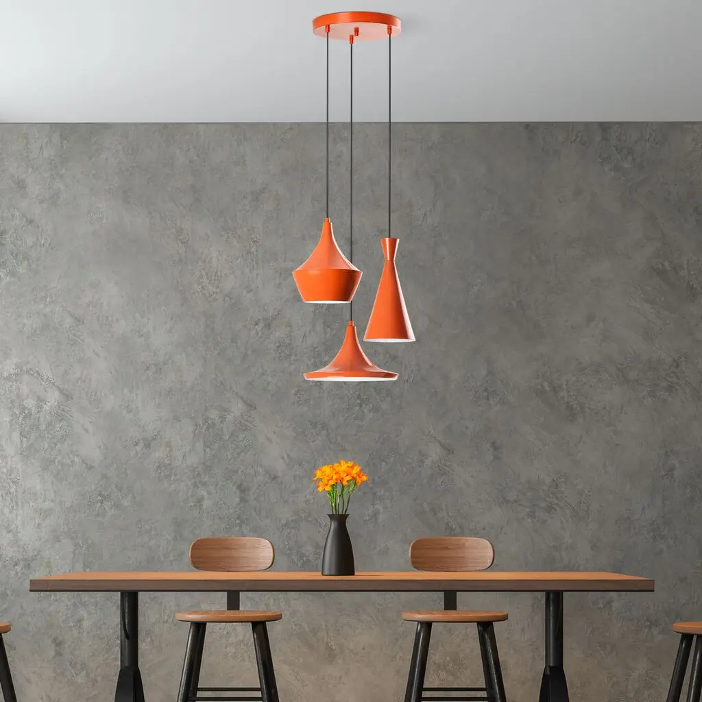 Opviq Luster Tom-3556, 45-135cm, 45 cm, 3xE27 s, Narandžasti