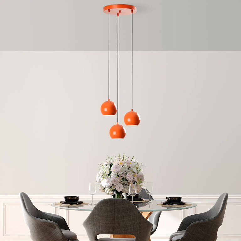 Opviq Luster Top-15-241-1, 45-111cm, 45 cm, 3xE27, Narandžasti