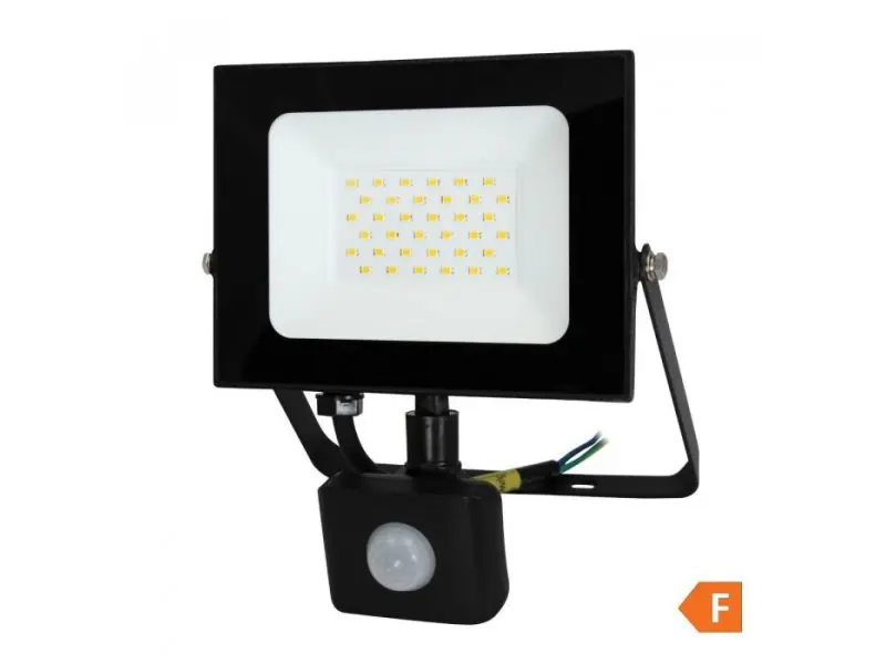 COMMEL C307-239 Reflektor, LED, Senzor, 30W 4000K, 2550lm 30kh, Crni
