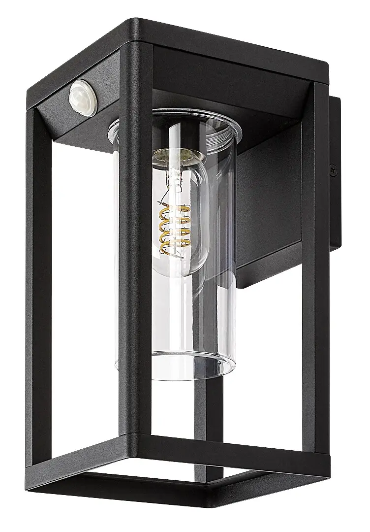 RABALUX Zernest Spoljna senzor zidna lampa, IP54, E27, 15W, Crna