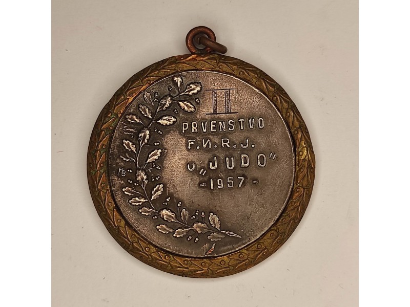 PLAKETA II PRVENSTVO FNRJ DZUDO 1957