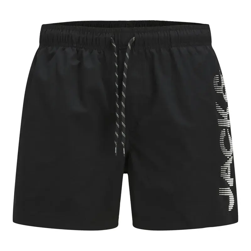 Jack&Jones Muški kupaći Swim Splice Logo Akm Sn, Crni