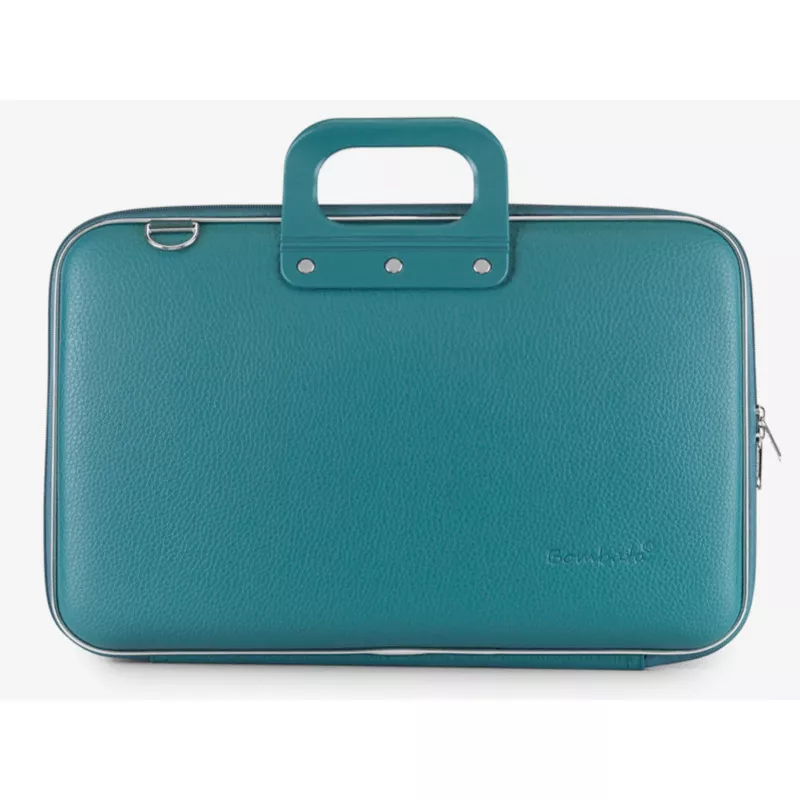 Torba BOMBATA CLASSIC VINIL LAPTOP BRIEFCASE (15″) Teal Blue