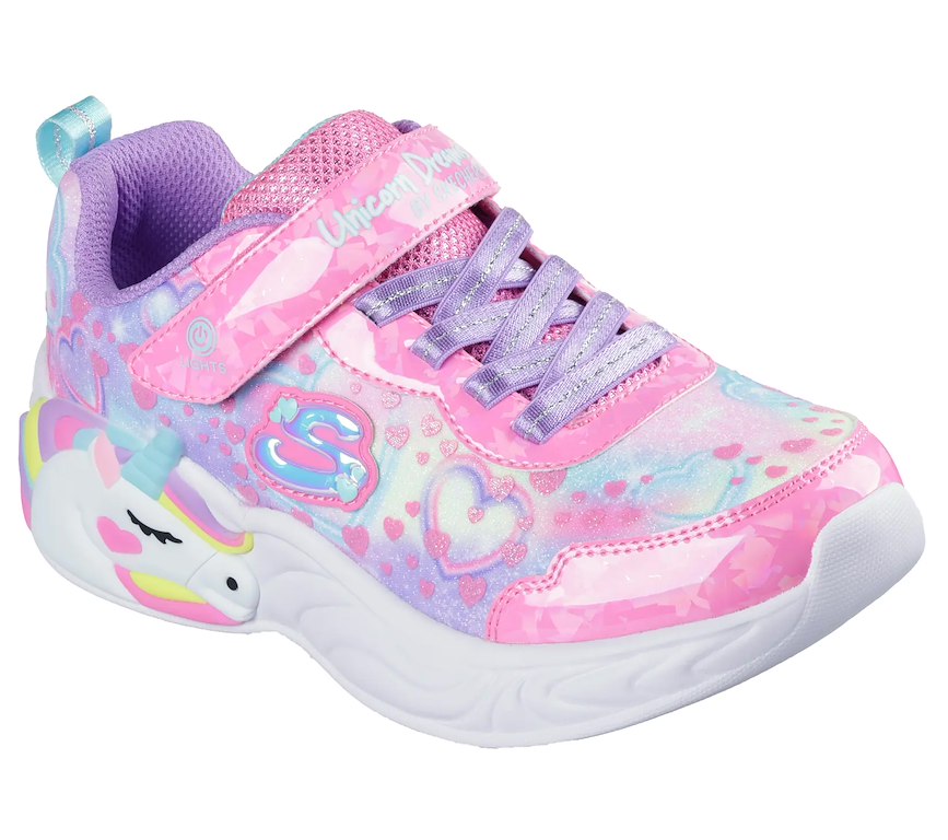 Skechers Patike za devojčice S Lights-Unicorn Dreams-Hear, 303063L-PKMT, Roze