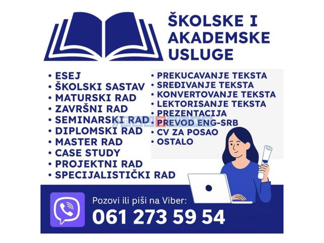 Seminarski rad, maturski rad, diplomski rad i master rad