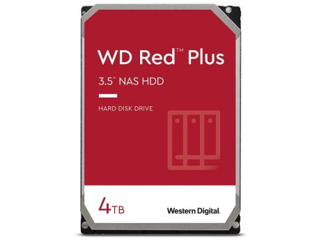 WESTERN DIGITAL Red Plus, 3.5 / 4TB / 128MB / SATA / 5400 rpm, WD40EFZX
