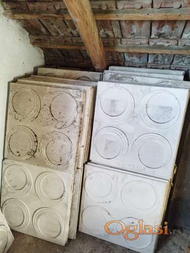 Retro plafonske ploce 60x60 vintage dekor iz 70-tih ,unikat