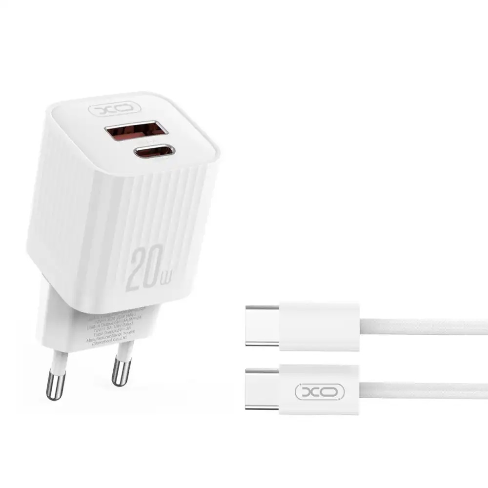 XO L147, 20W, Type-C, White Punjač za Mobilni + KablID EK000723840