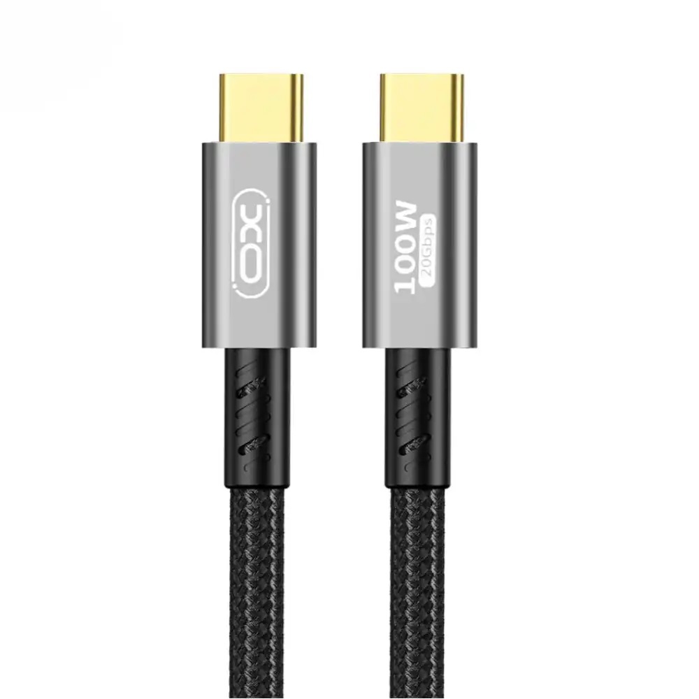 XO GB020, Type-C na Type-C, 100W, 4K@60Hz, 1m, Black KablID EK000716105