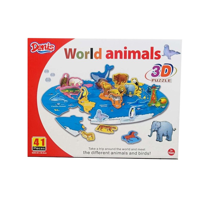 3D slagalica - Životinje svetaID EK000677453