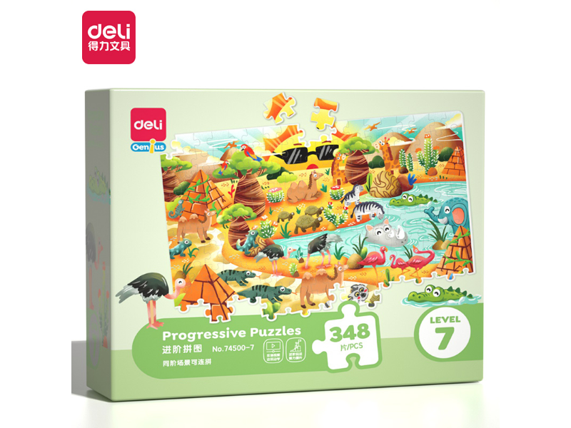 DELI PUZZLE - SLAGALICA PROGRESIVNI nivo 7 - 348 delova 74500-7ID EK000704339