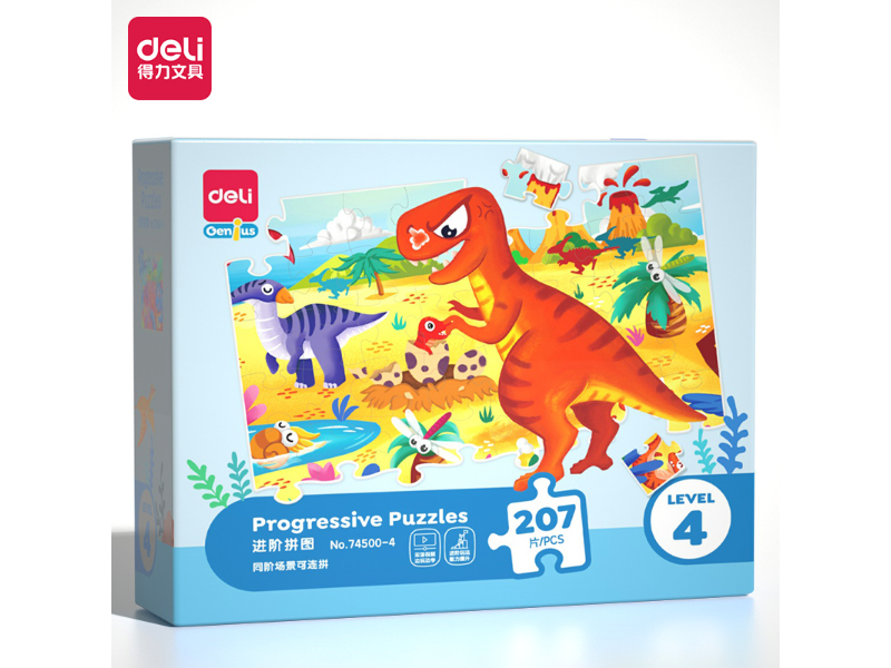 DELI PUZZLE - SLAGALICA PROGRESIVNI nivo 4 - 207 delova 74500-4ID EK000704583