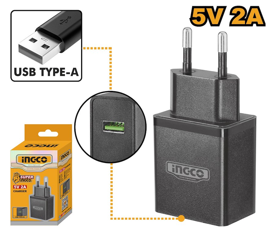 INGCO Punjač/adapter USB FCLI120502ID EK000722843