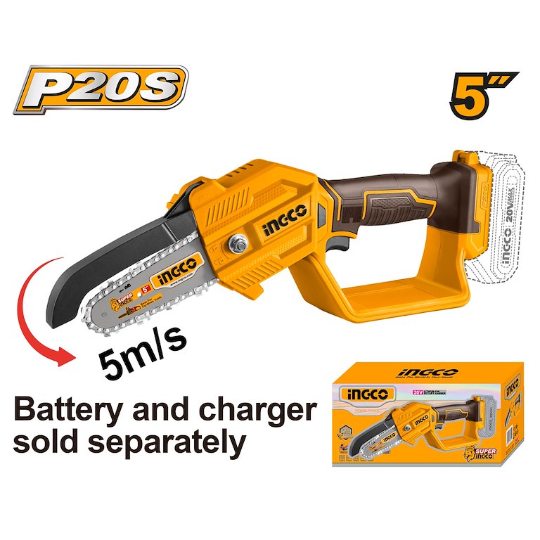 INGCO Aku mini lančana testera 5" SOLO SUPER CGSLI2058ID EK000720363