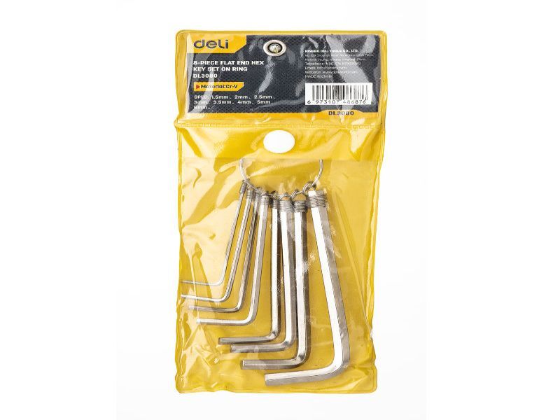DELI Set imbus ključeva Ekonomik 1,5-6mm, 8kom EDL3080ID EK000698839
