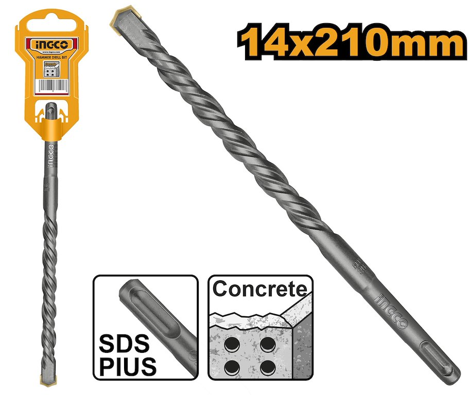 INGCO SDS+ Burgija za beton 14x210mm DBH1211402ID: EK000720575
