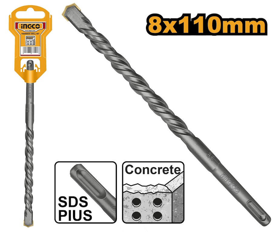 INGCO SDS+ Burgija za beton 8x110mm DBH1210801ID: EK000720558