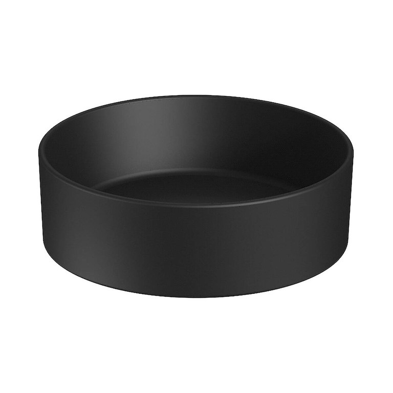 Jika Cubito Pure Matt Black umivaonik (lavabo) 400x400x160 nadgradni okrugli 8.1842.0.716.112.1ID EK000697330