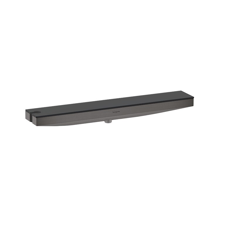 Hansgrohe Rainfinity Brushed Black Chrome zidni priključak za tuš creva sa držačem ručnog tuša levo i policom 26843340ID EK000692269