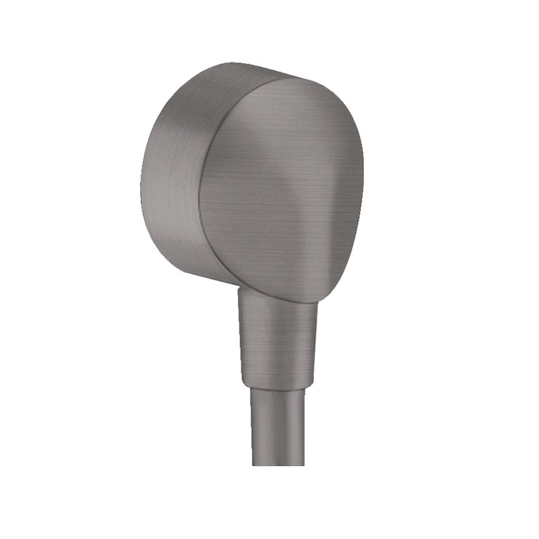 Hansgrohe FixFit Round Brushed Black Chrome zidni priključak za creva sa kupastim ili cilindričnim navojem sa obe strane 27454340ID: EK000690007