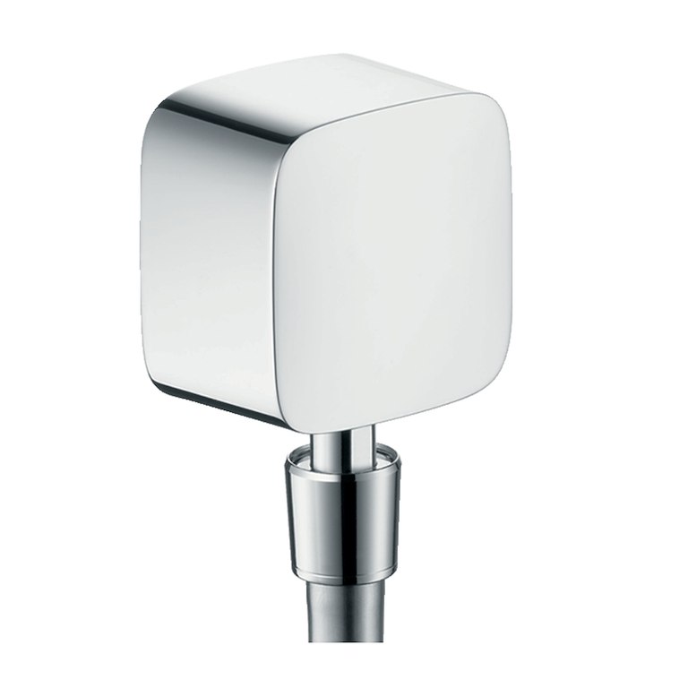 Hansgrohe FixFit SoftSquare Chrome priključak za crevo ručnog tuša sa zglobnim priključkom i nepovratnim ventilom 27414000ID EK000690049