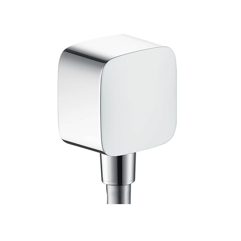 Hansgrohe FixFit SoftSquare Chrome priključak za crevo ručnog tuša sa nepovratnim ventilom 26457000ID EK000690012