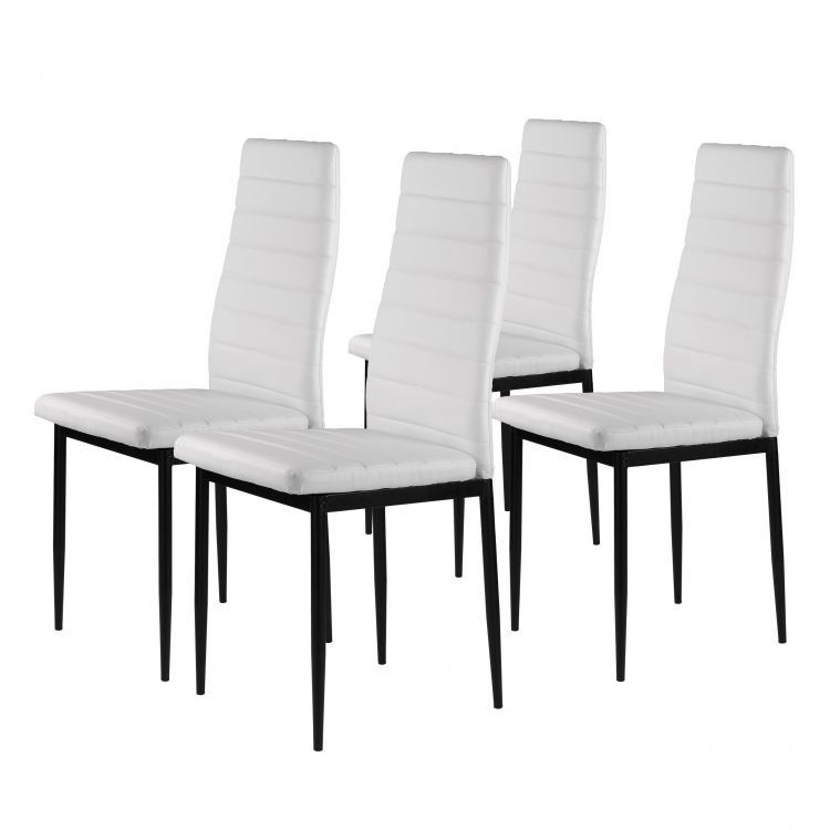 ModernHome Trepezarijske stolice set 4 kom Tami eko koža White DC855-4 WHITEID EK000710607