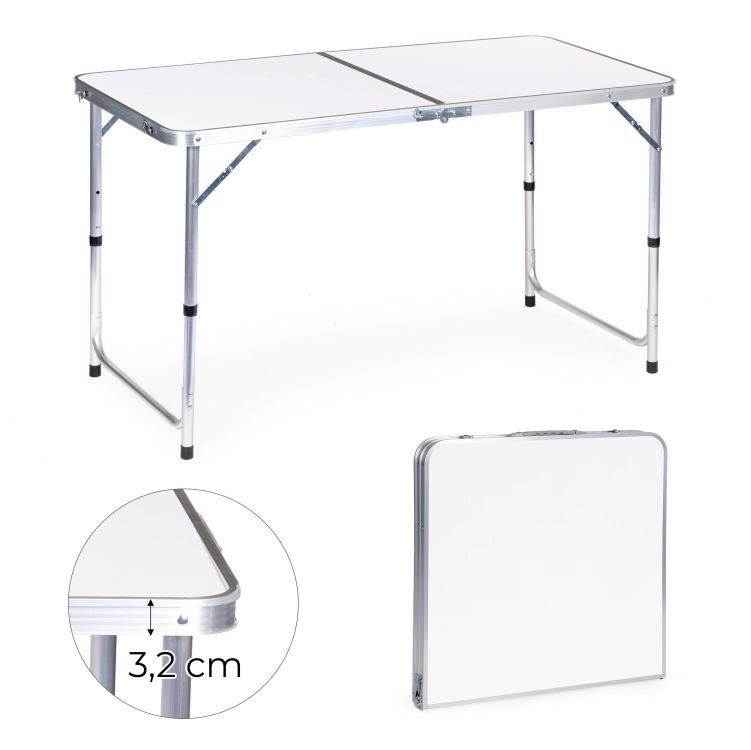 ModernHome SKLOPIVI STO ZA KAMPOVANJE WHITE 120x60 CM GMFC-FY12060 WID EK000710611
