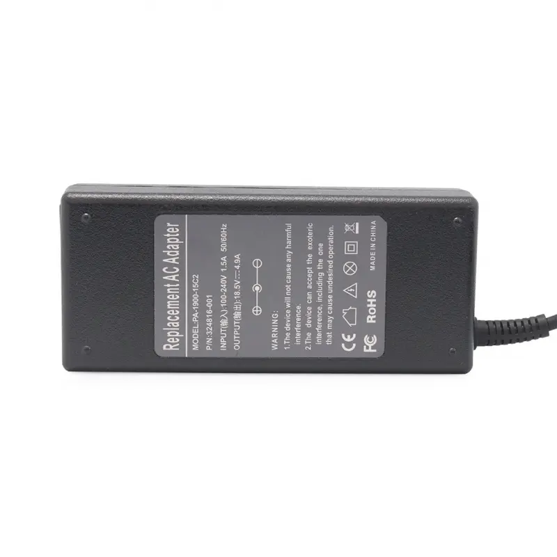 Punjač za laptop HP 18.5V, 4.9A, 90W, 7.4x5mm, Crni