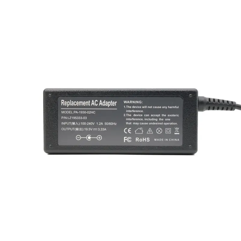 Punjač za laptop HP Sleekbook 19.5V, 65W, 3.33A, 4.8x1.7mm, Crni