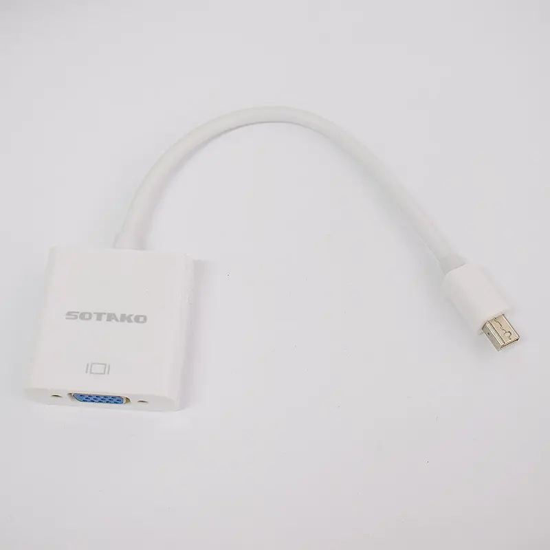 Adapter Sotako Mini DP na VGA beli