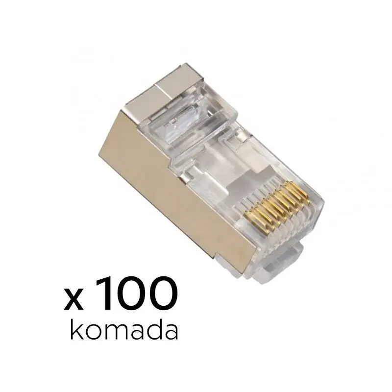 Konektor RJ45 , Metalni, CAT 6 8P8C JWD-AD82, 100 komada