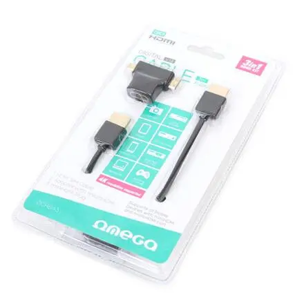 Omega Kabl sa adapterom OCHBA3 HDMI, 3m