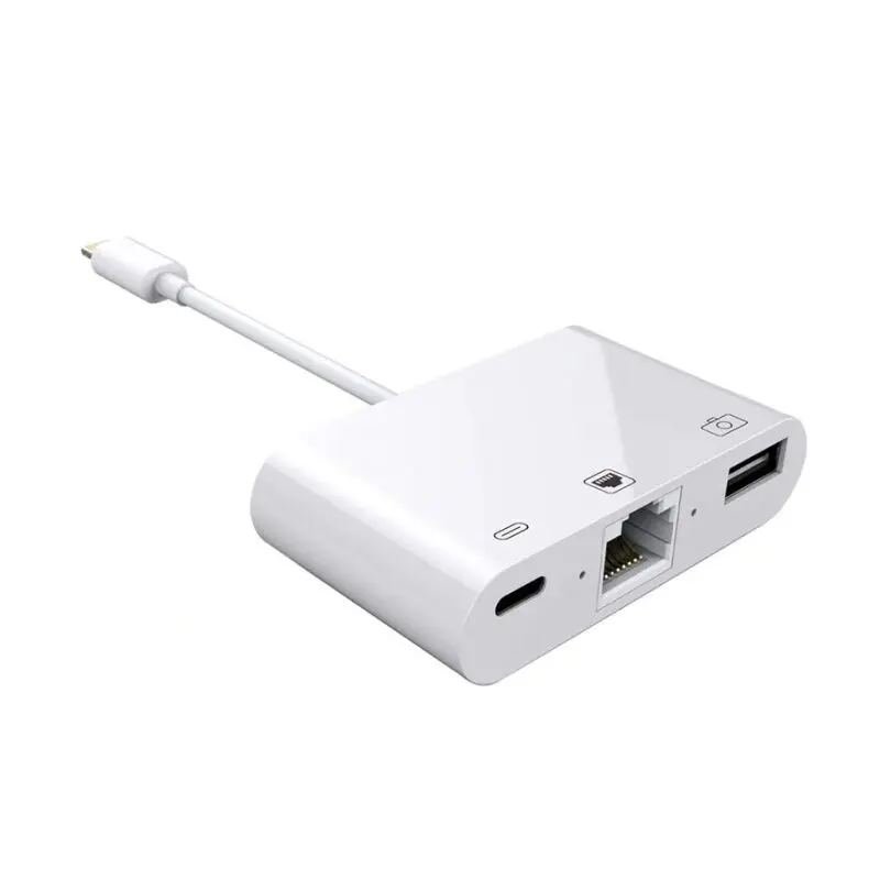 Adapter za kameru, 3 u 1, Lightning na Gb LAN