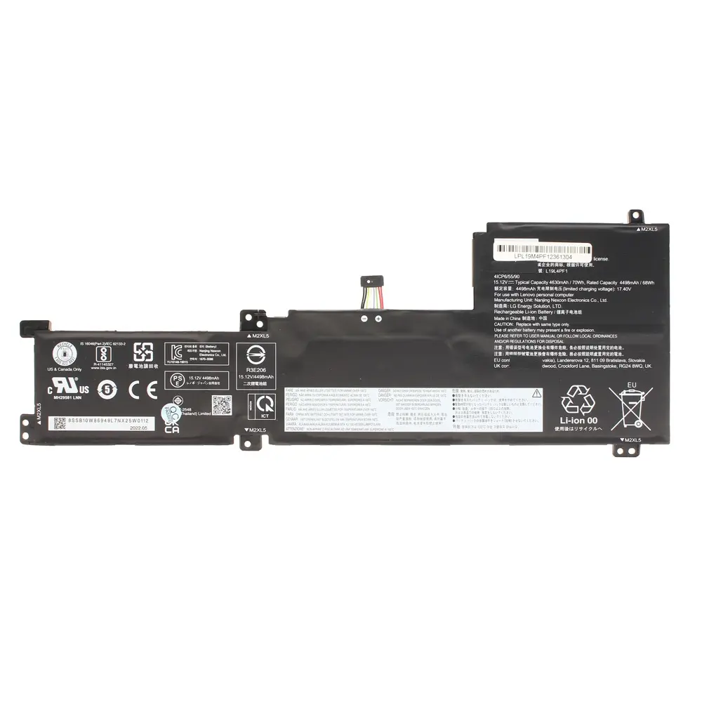 Baterija za laptop Lenovo IdeaPad 5-15ALC05, L19M4PF1, 15.12V, 4630mAh