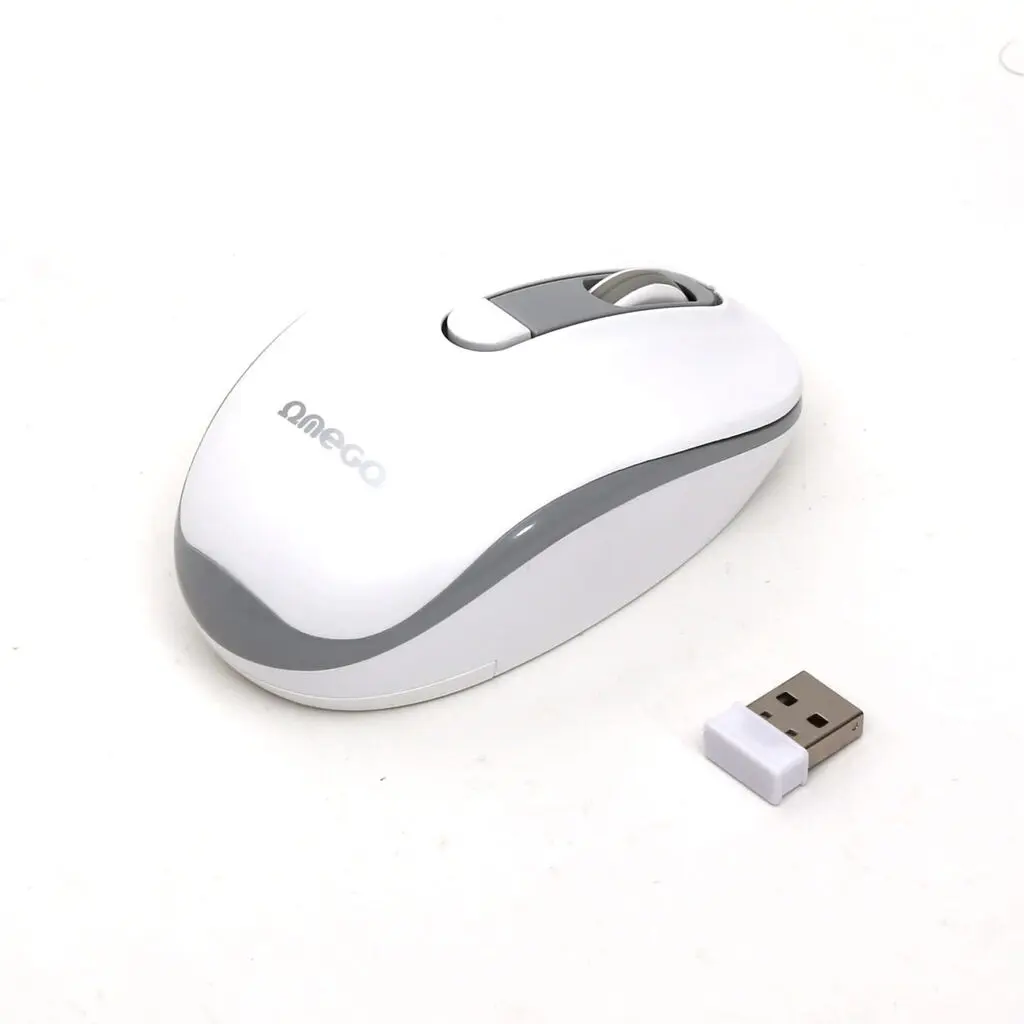 Omega Bežični miš OM220WG W, Belo - sivi