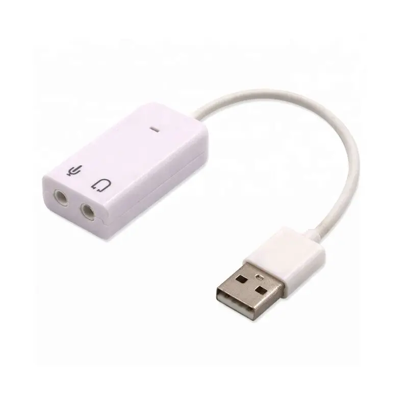 JWD USB 2.0 sa zvučnom kartom Sound3, Beli