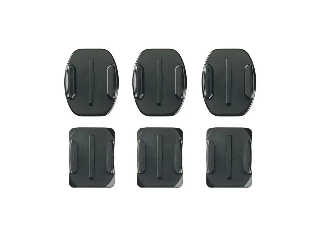 GoPro Set nosača, Curved, Flat Adhesive Mounts, Samolepljivi, Crni