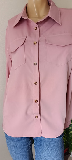 Shein puder roze košulja