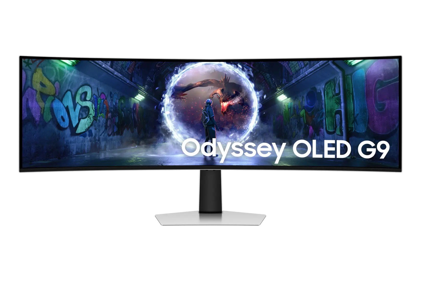 Samsung gaming monitor LS49DG934SUXEN 49"/OLED,zakrivljen,32:9/5120x1440/240Hz/0.03ms GtG/HDMIx2,DP LS49DG934SUXEN
