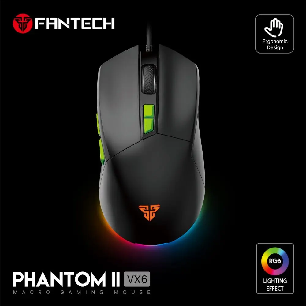 Fantech Gaming žičani miš VX6 Phantom II, Optički, Crni