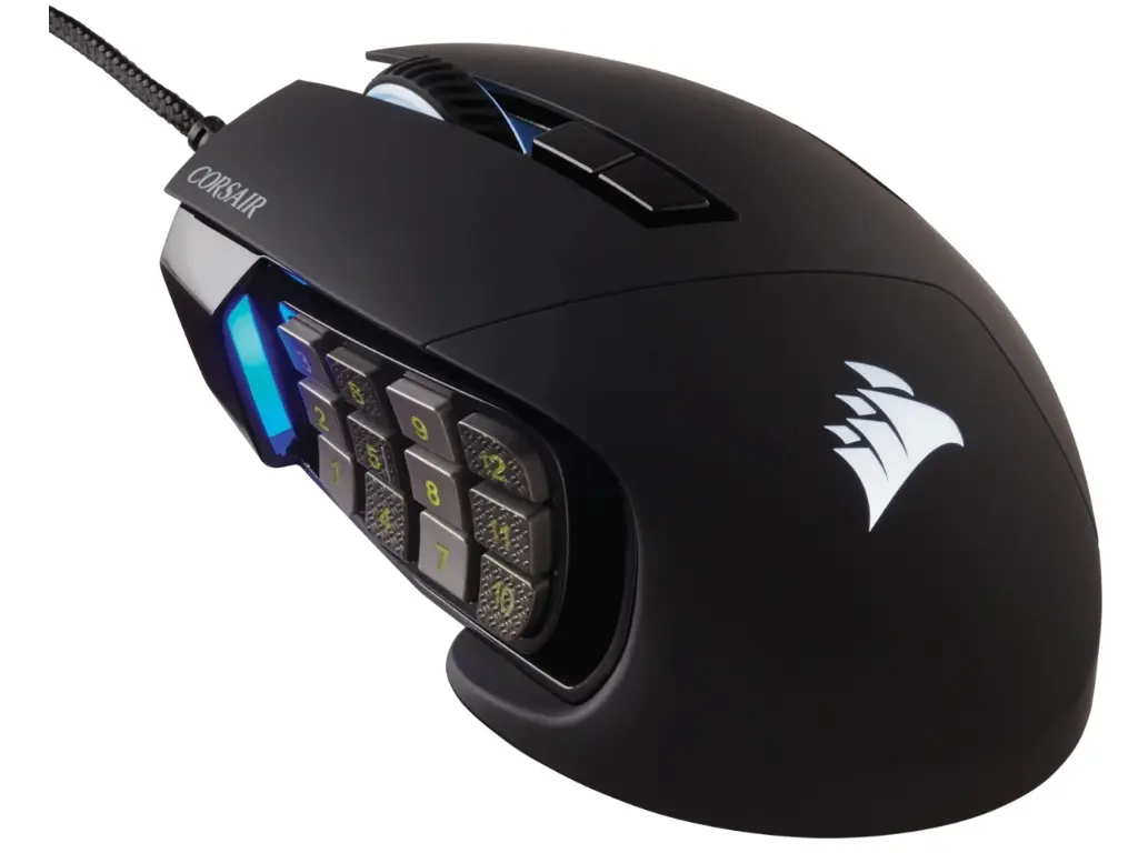 Corsair Gejmerski miš Scimitar Elite, 18000 DPI, Crni
