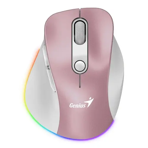 Genius Bežični miš Ergo 9000S Pro, USB, Rozi