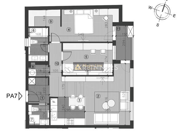 Trosobni stan - poslovni apartman u kompleksu Vojvoda Residence - L1 PA7, Vojvode Stepe