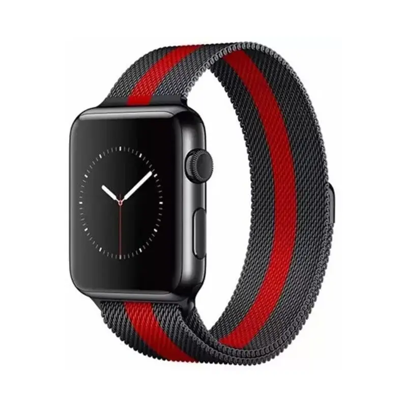 Narukvica Intrigue za Apple watch 42mm, Crno-crvena