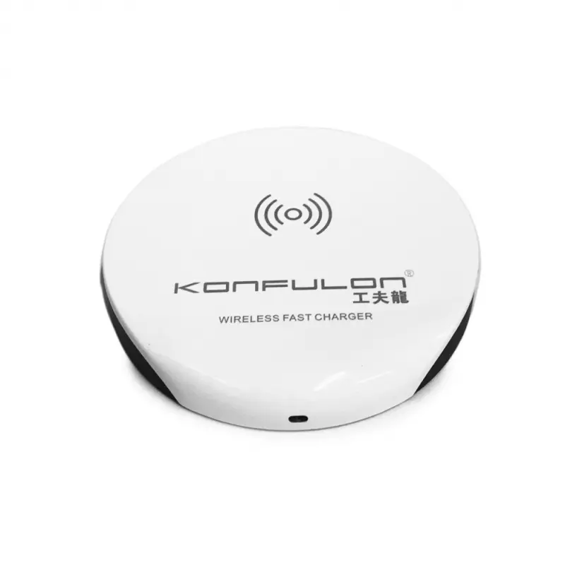WiFi punjač Q02, 10 W, Crno-beli