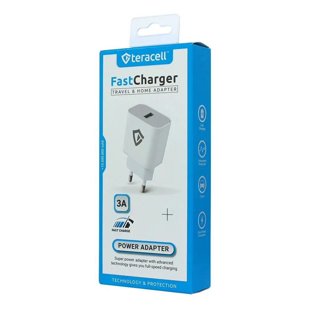 Teracell Evolution Kućni punjač TC-09, QC4.0, 20W, Beli
