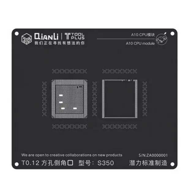 QianLi BGA sito ToolPlus 2D iBlack CPU modul za iPhone 7G A10 S350