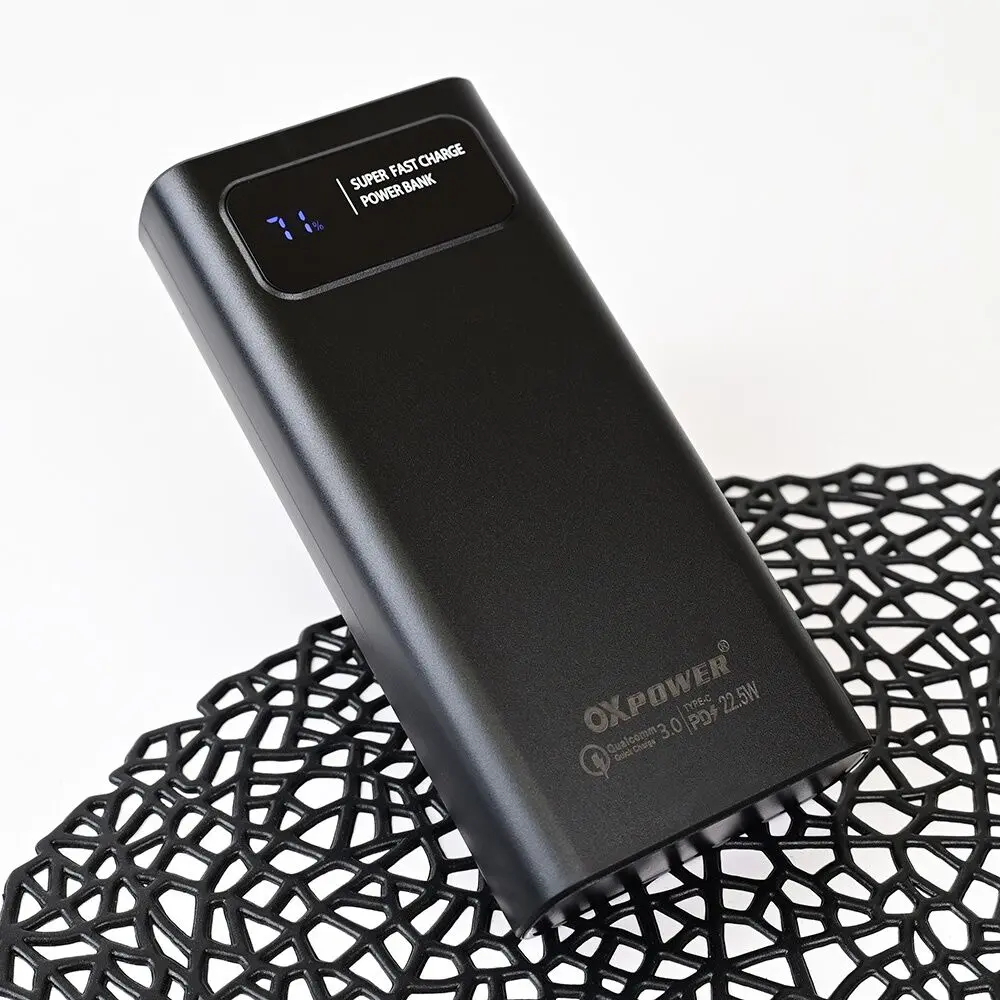 Oxpower Power bank PD21, 20000mAh, PD 22.5W, Crni