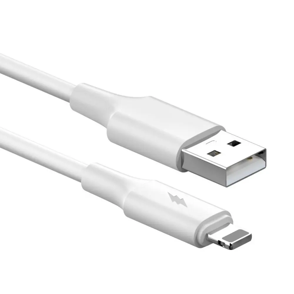 Konfulon Data kabl DL48, 2.4A, USB na iPhone lightning, Beli, 1m